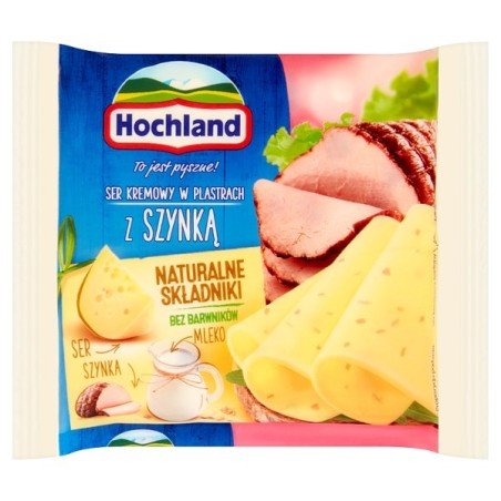 5856 HOCHLAND SLICED CHEESE WITH HAM 130G (10)