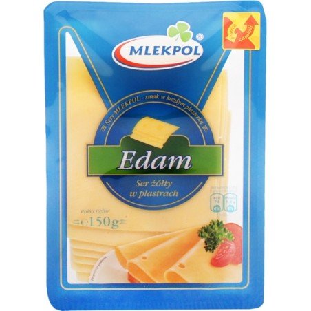 610 MLEKPOL EDAM SLICED CHEESE 150G (12)