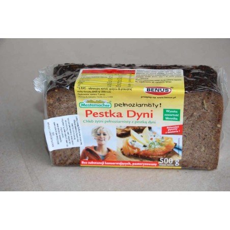 5163 BENUS BREAD WITH PUMPKIN SEEDS 500G (12) / CHLEB Z PESTKA DYNI